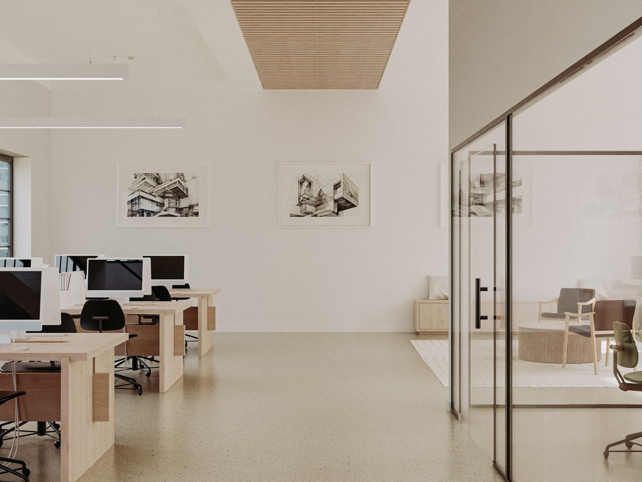 Modern Office Interior - Visune Keyshot Store
