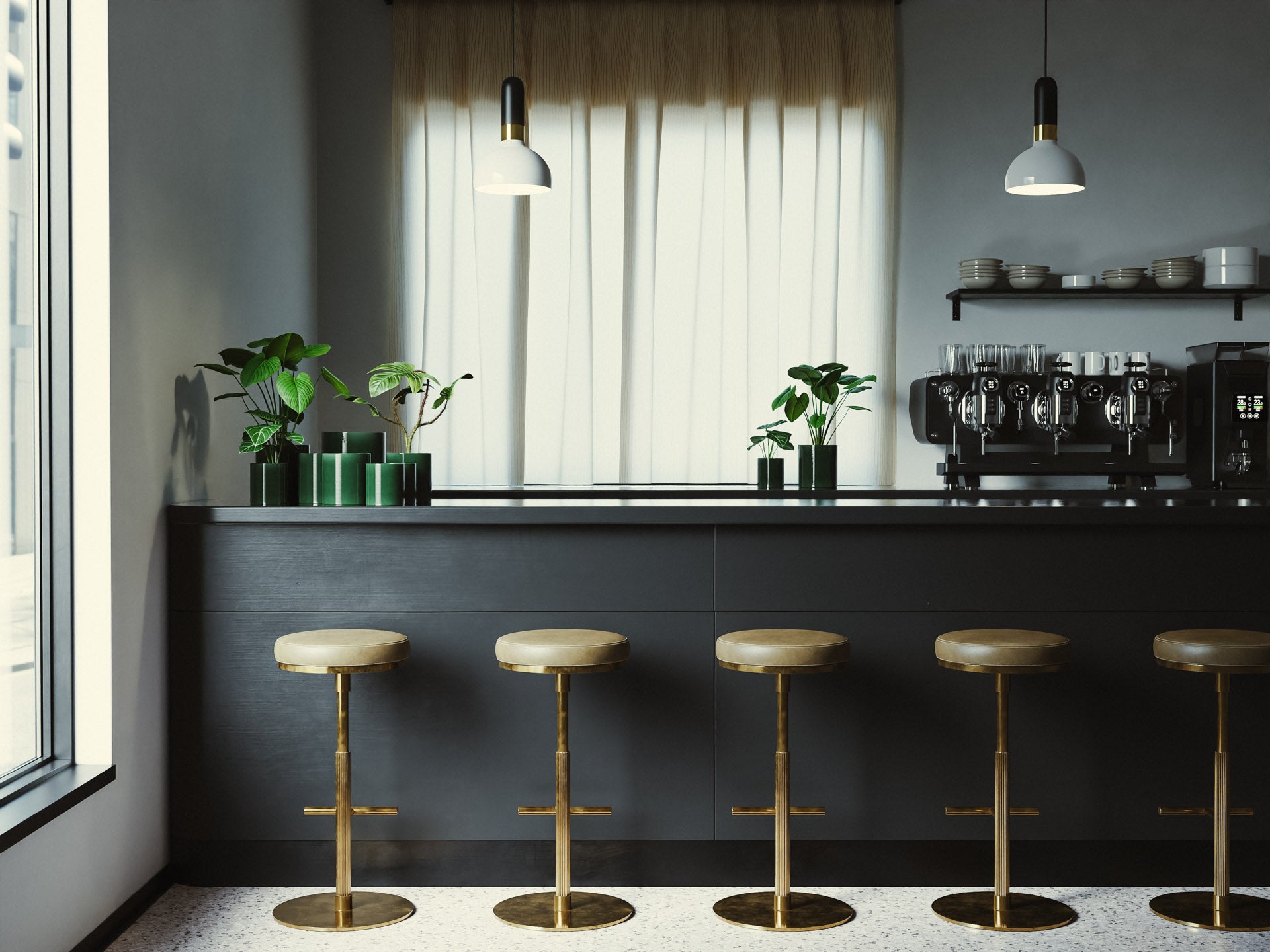 Café Bar Diorama - Visune Keyshot Store