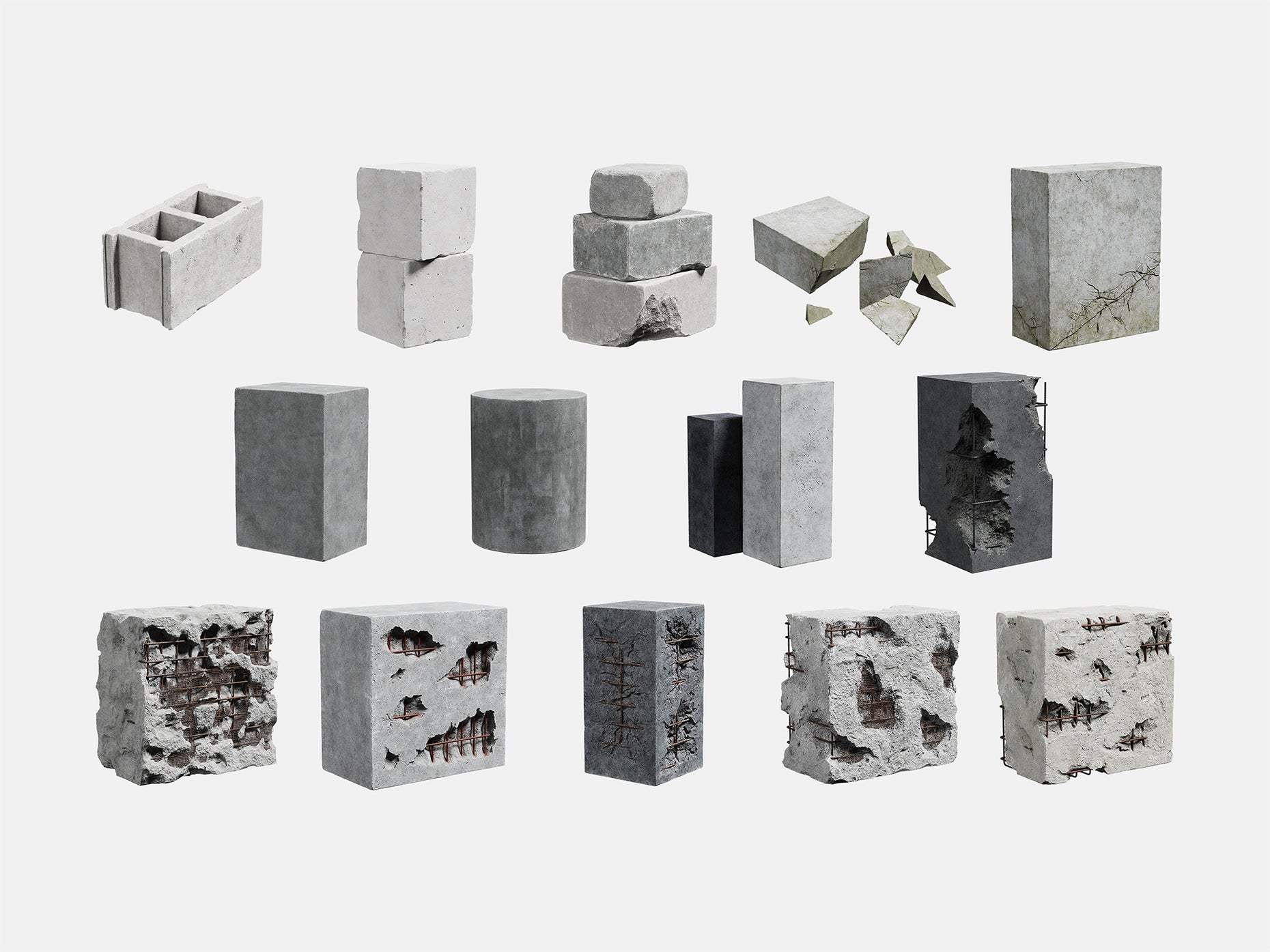 Concrete Elements - Visune KeyShot Store