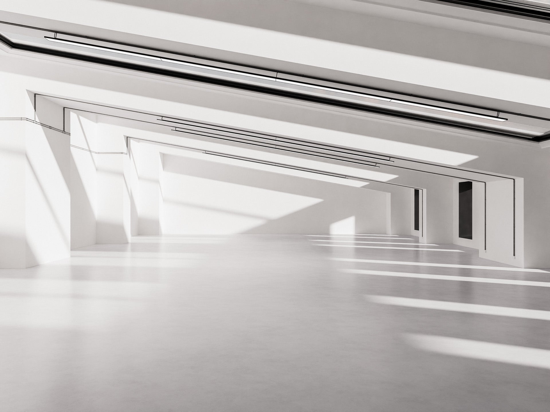 Monochrome Exhibition Space - Visune Keyshot Store