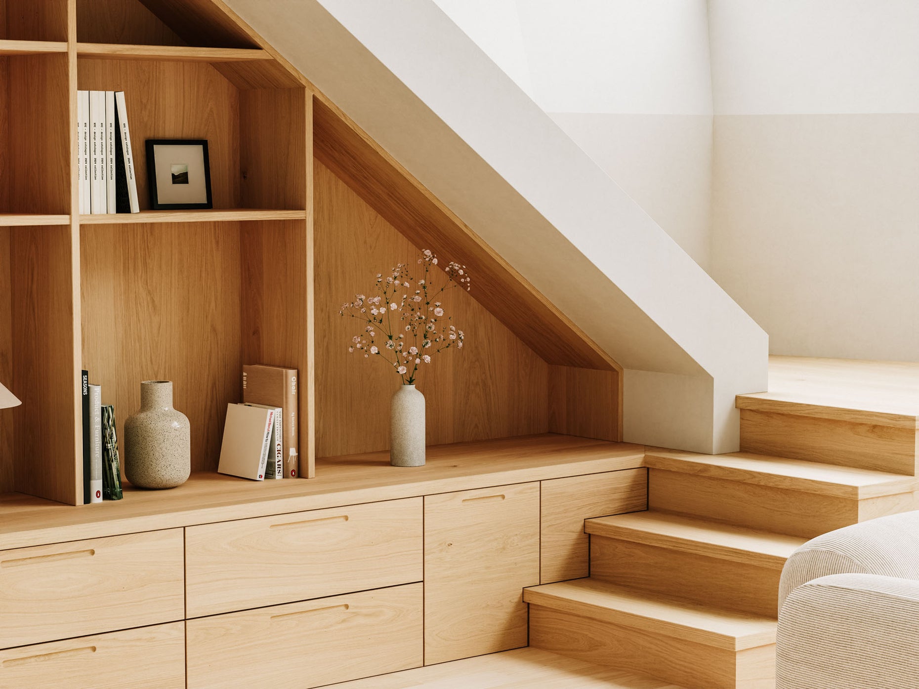 Staircase Shelving Diorama - Visune Keyshot Store