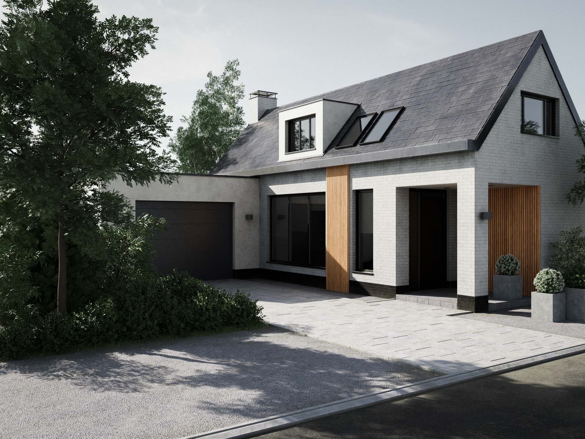 Suburban Driveway - Visune Keyshot Store