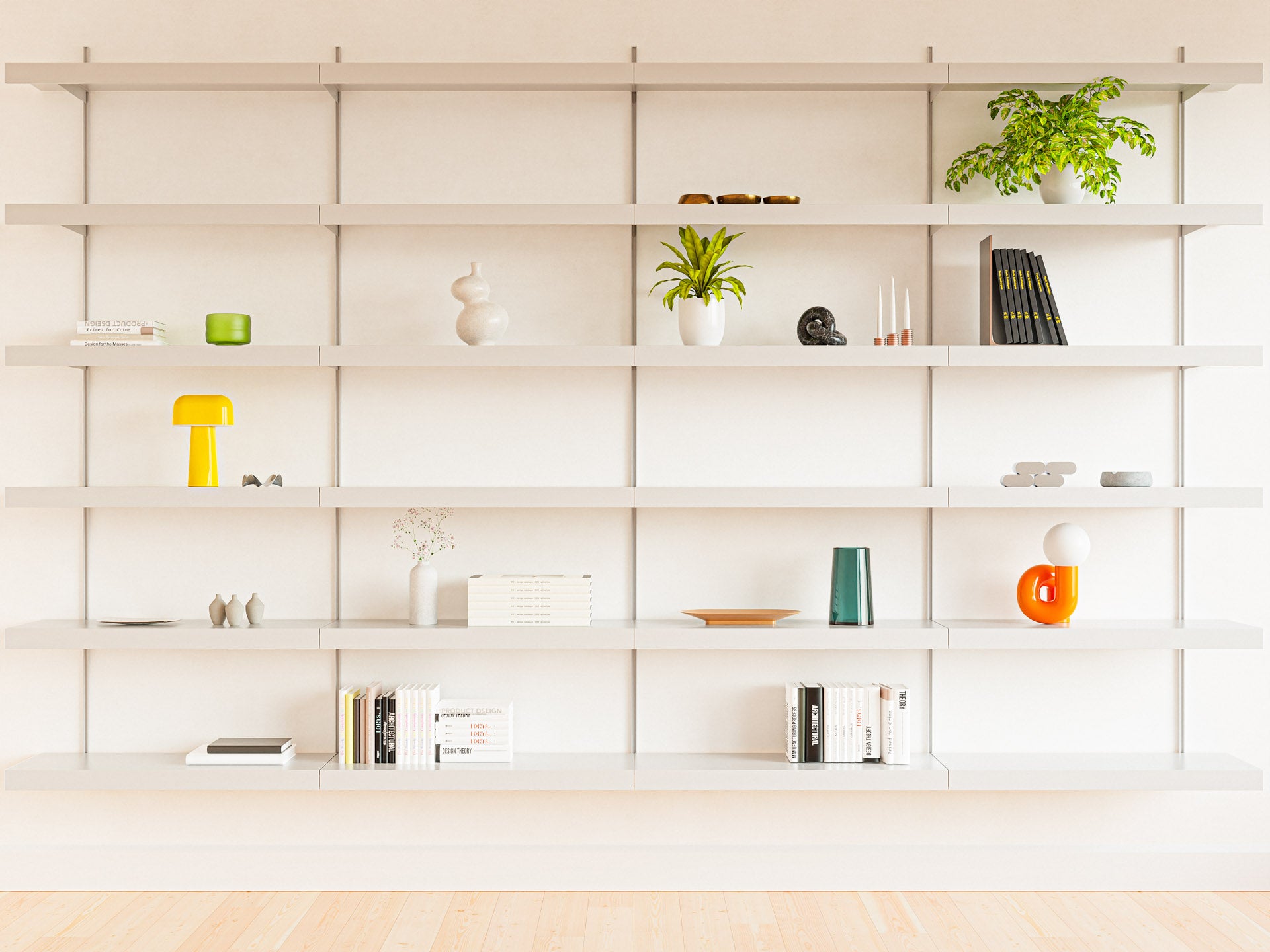 Wall Mounted Shelving Diorama - Visune Keyshot Store