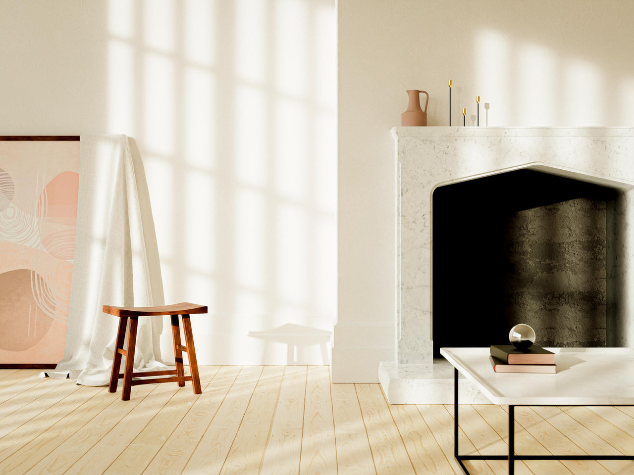 Fireplace Diorama Interior - Visune Keyshot Store