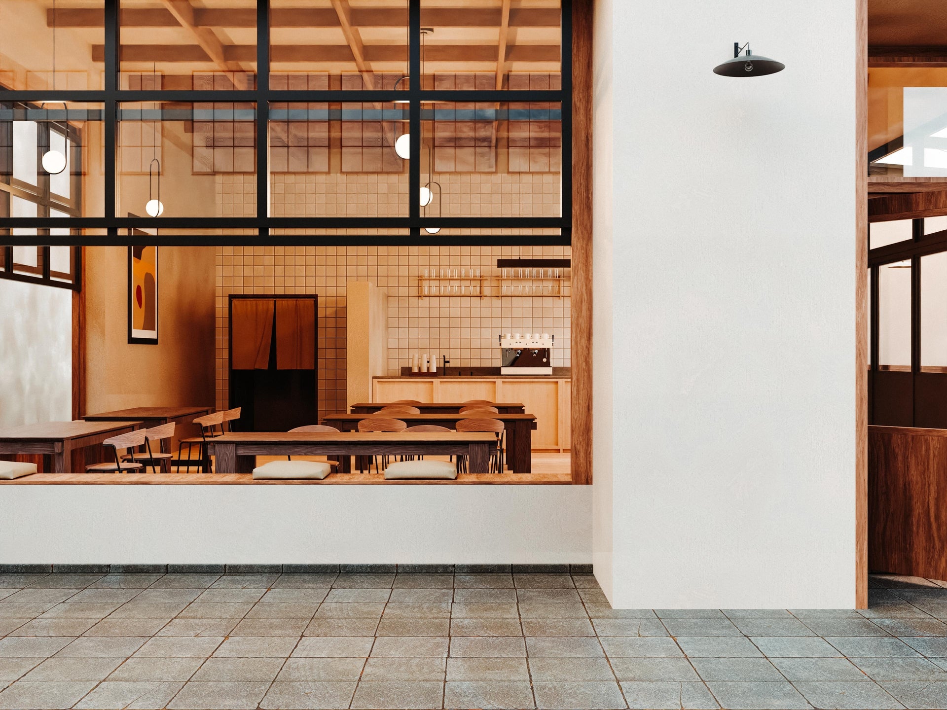 Streetside Café Interior - Visune Keyshot Store